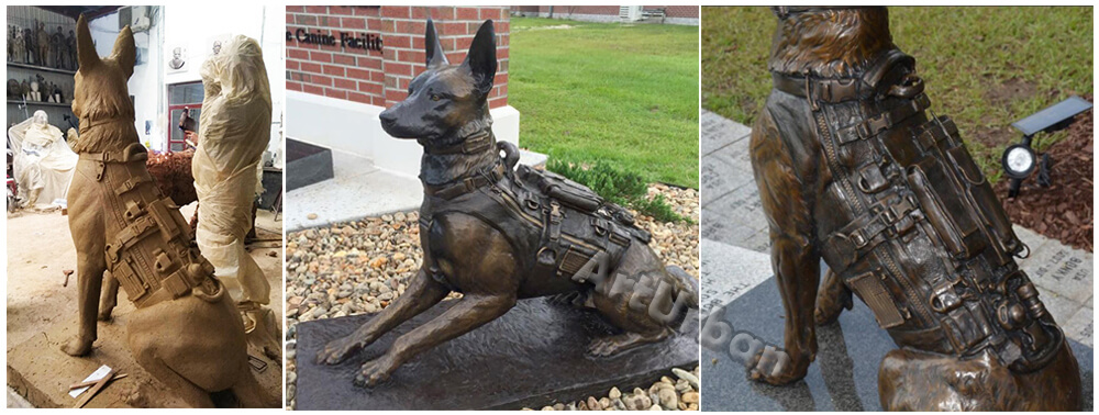 Custom Dog Statue in Bronze, High Quality