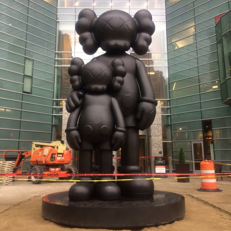Large Kaws Statue, Kaws Waiting Sculpture