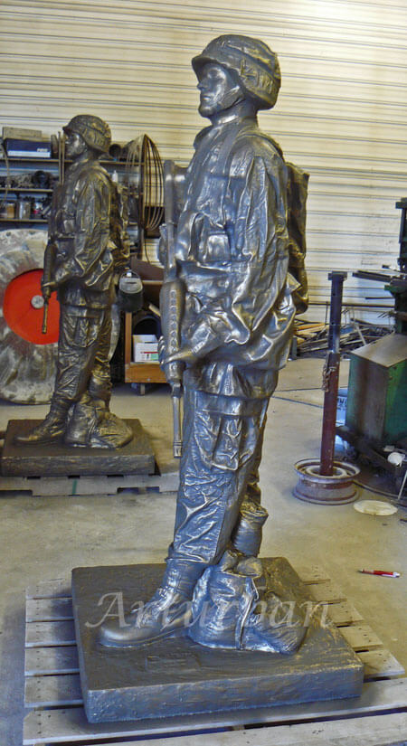 Bronze Soldier Statues