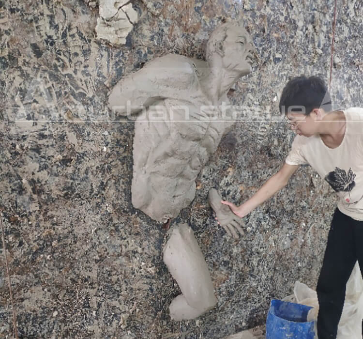 Bronze Matteo Pugliese Sculpture Wall Decoration Art Statue