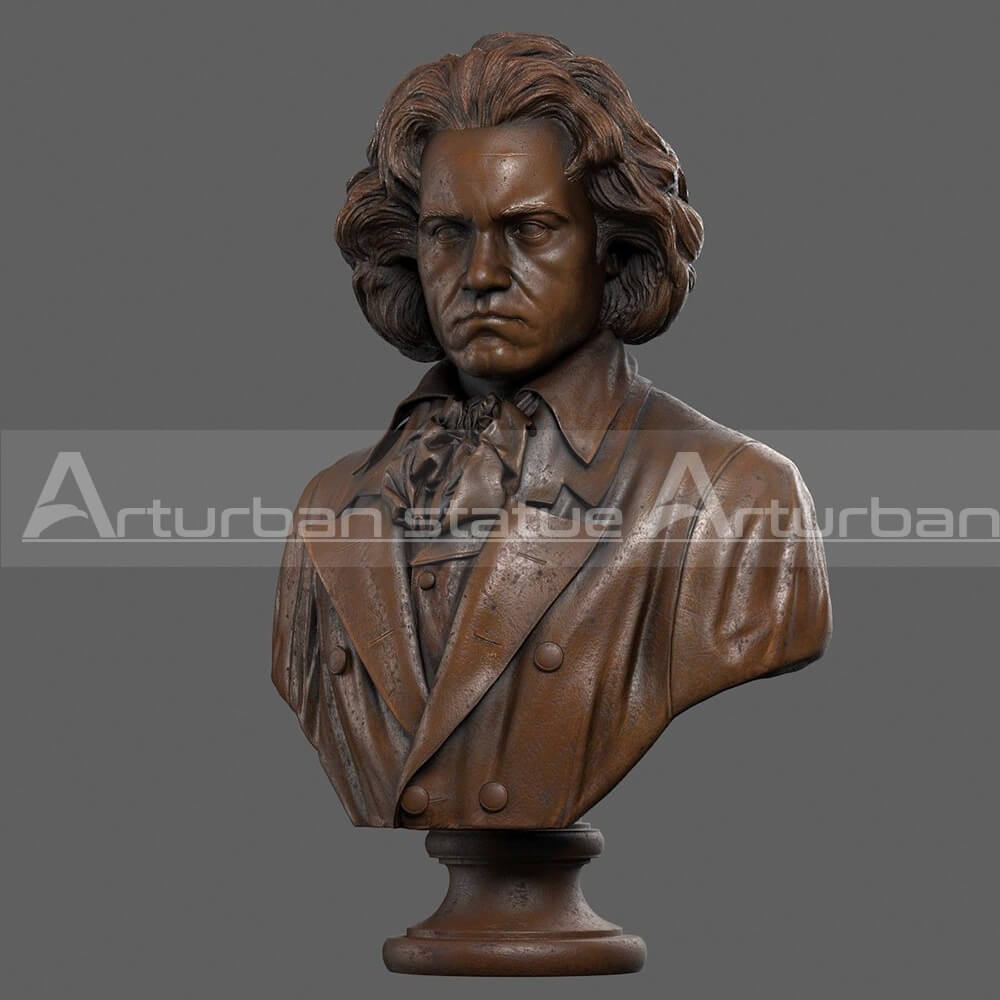 Beethoven Head Sculpture Famous Pianist Custom Monument Statue