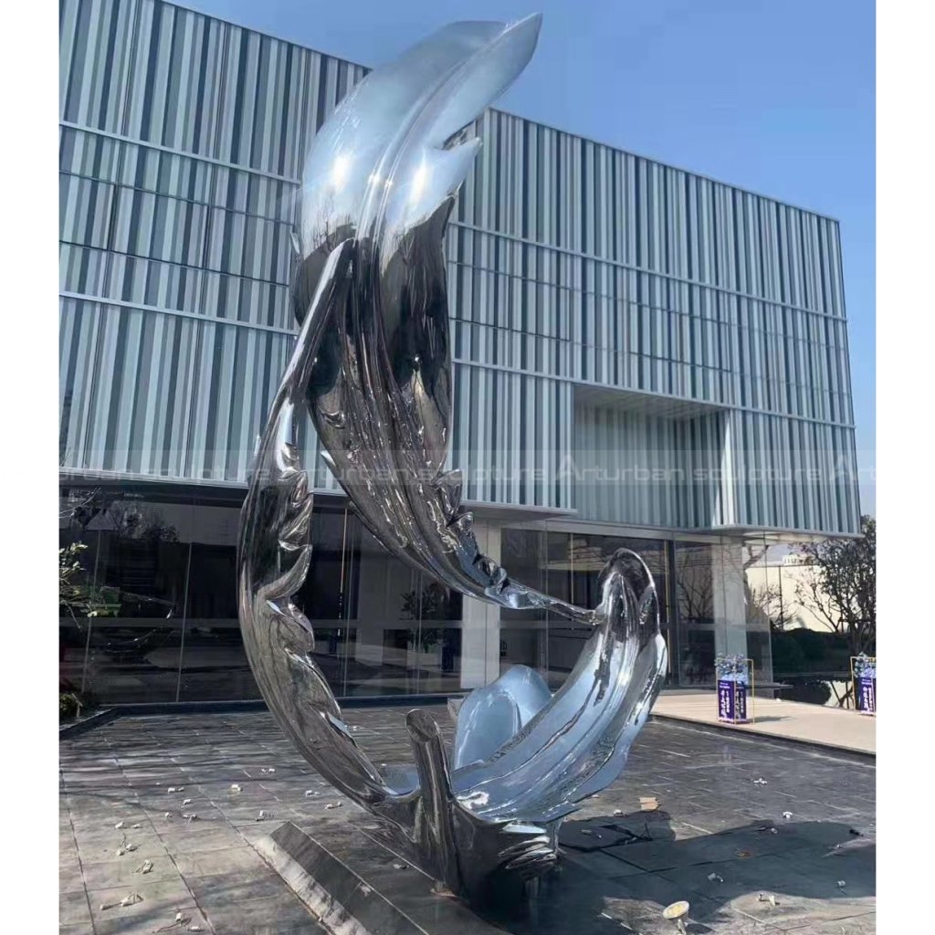 Metal Feather Sculpture