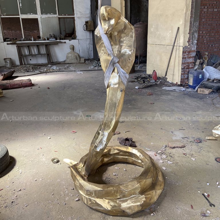 Bronze Cobra Statue