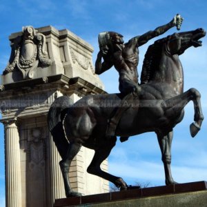 Indian on Horse Statue