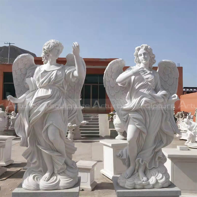 White Marble Angel Statue