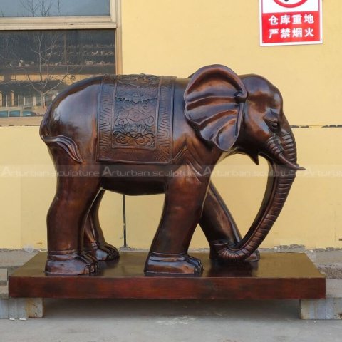 Life size Fiberglass Elephant Statue