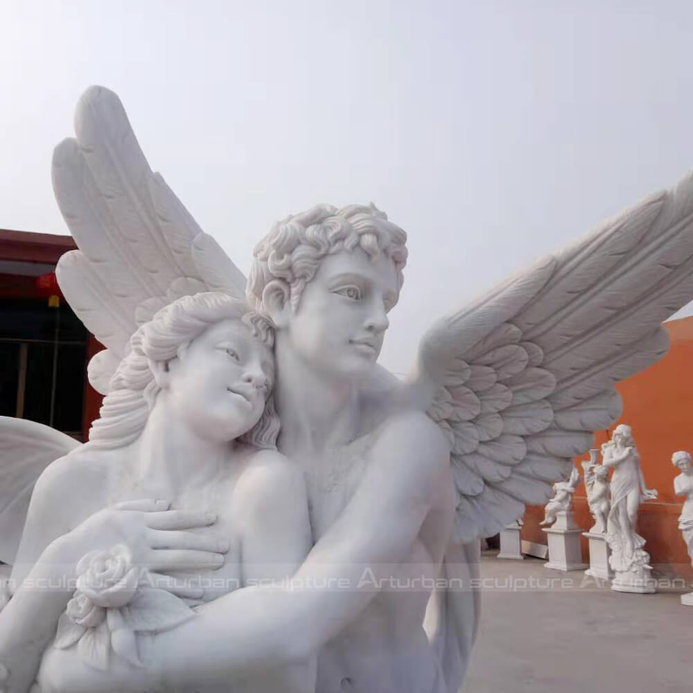 Cupid and Psyche Marble Sculpture