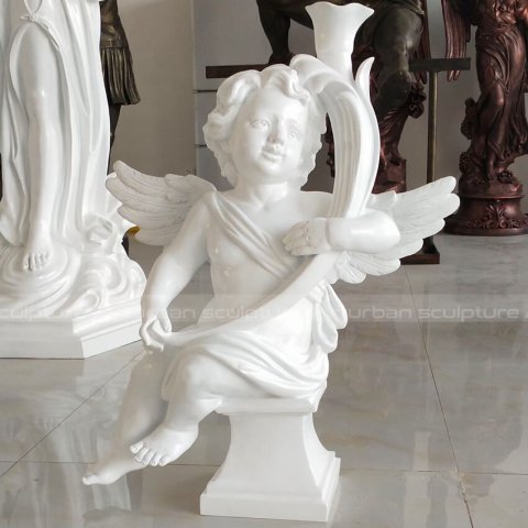 Marble Cherub Statue