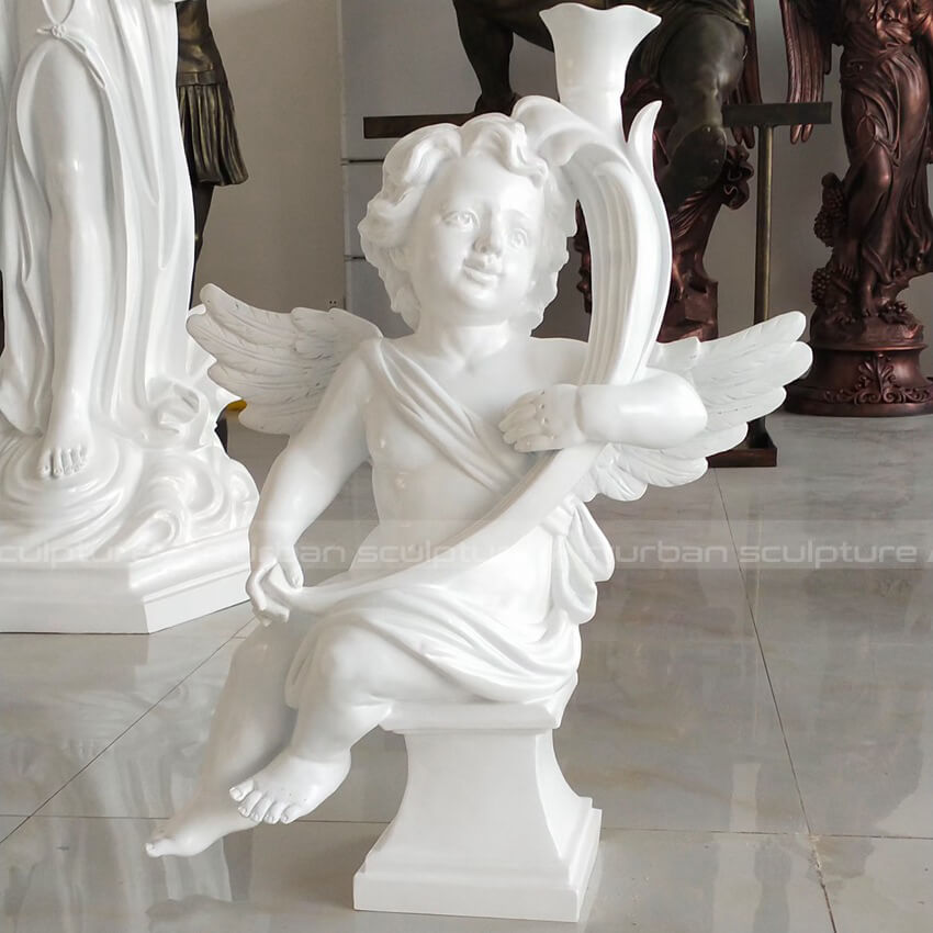 Marble Cherub Statue