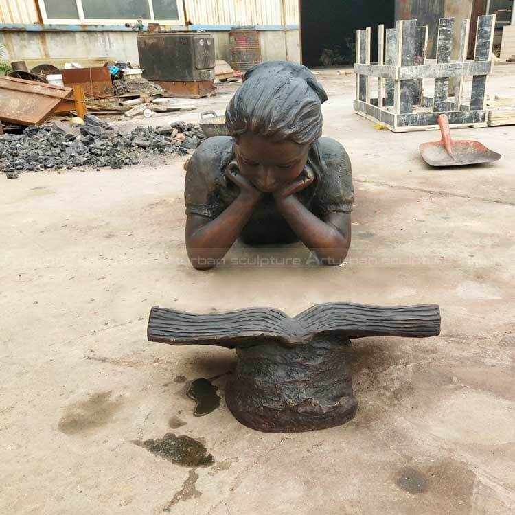 Girl Reading Statue