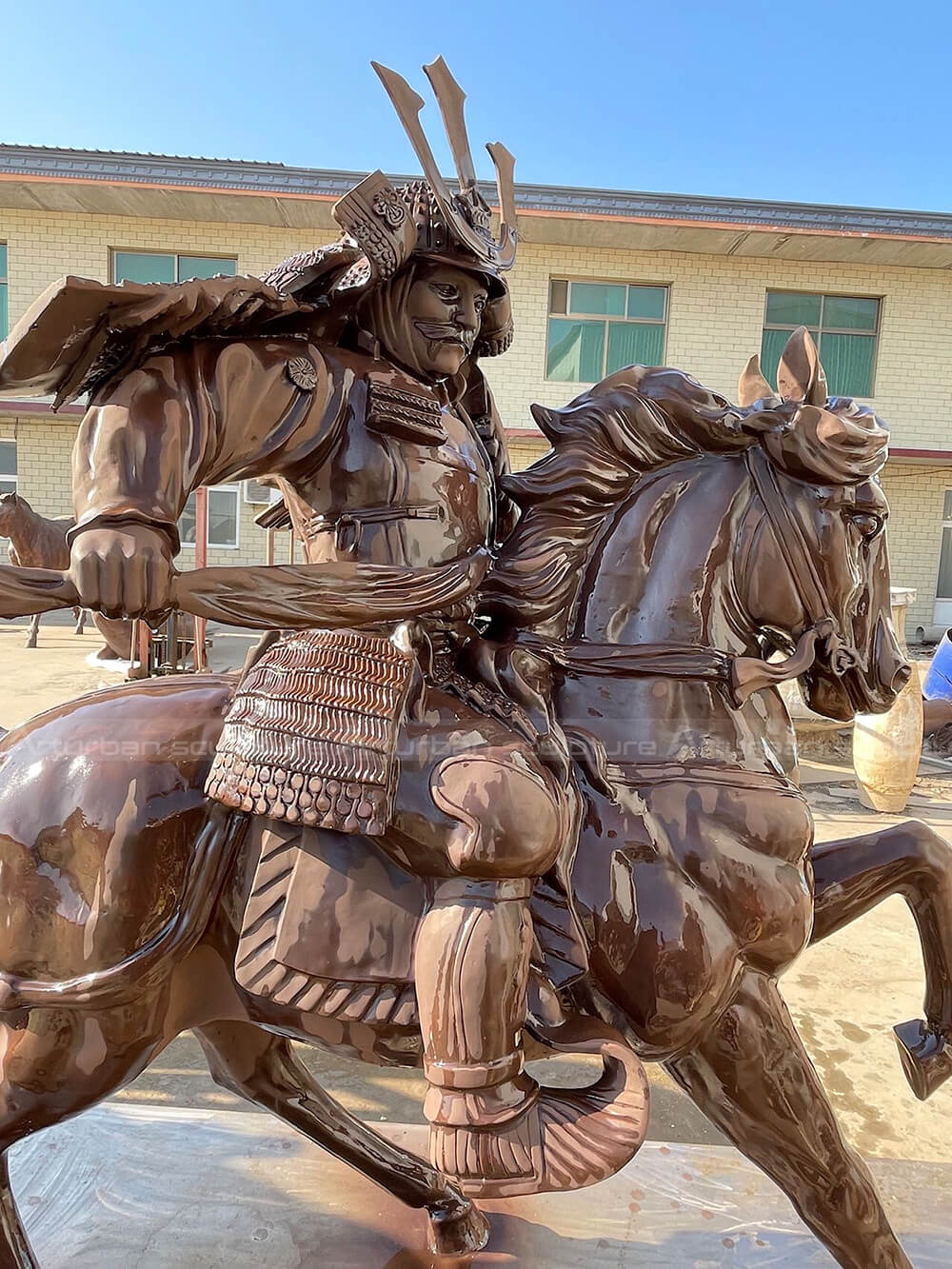 Bronze Samurai Statue