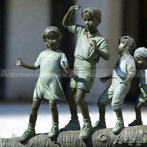 Kids Playing Statue