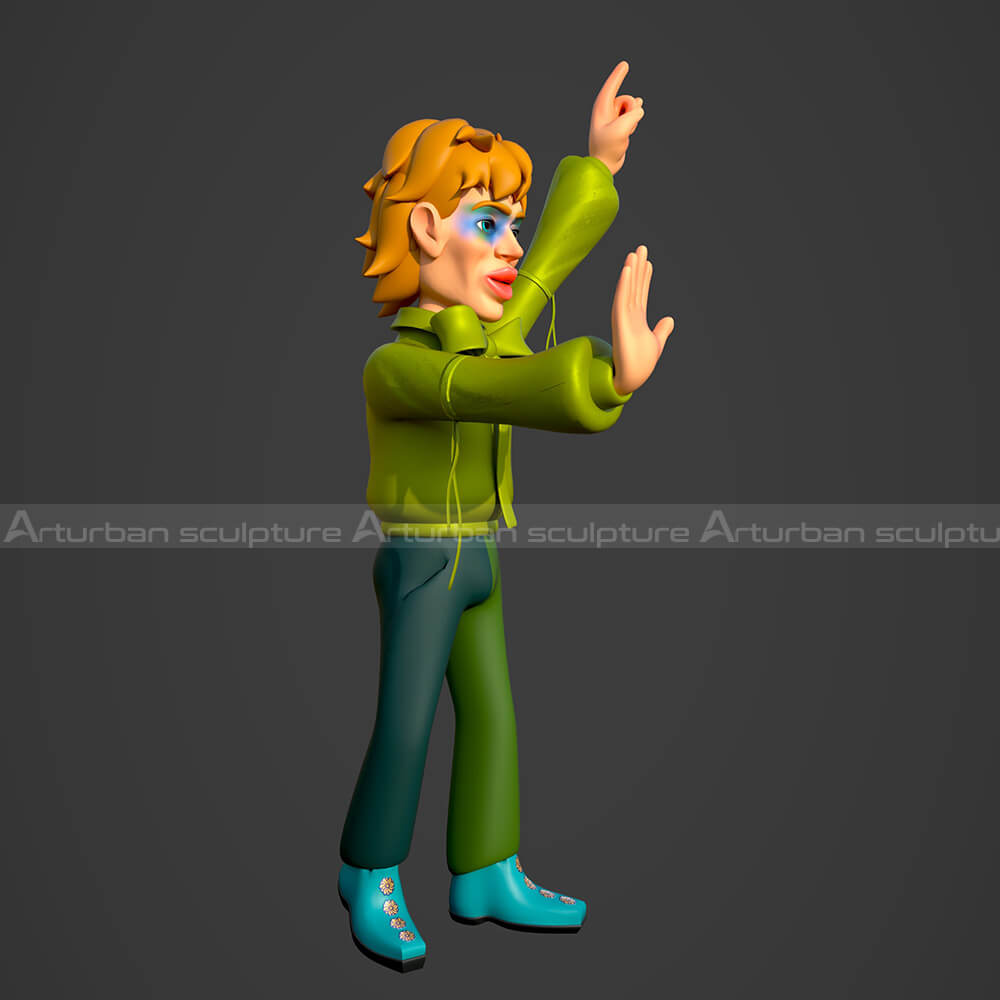 Cartoon Character Statue