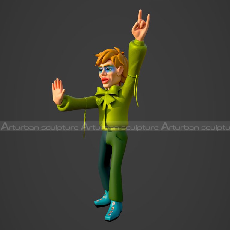 Cartoon Character Statue