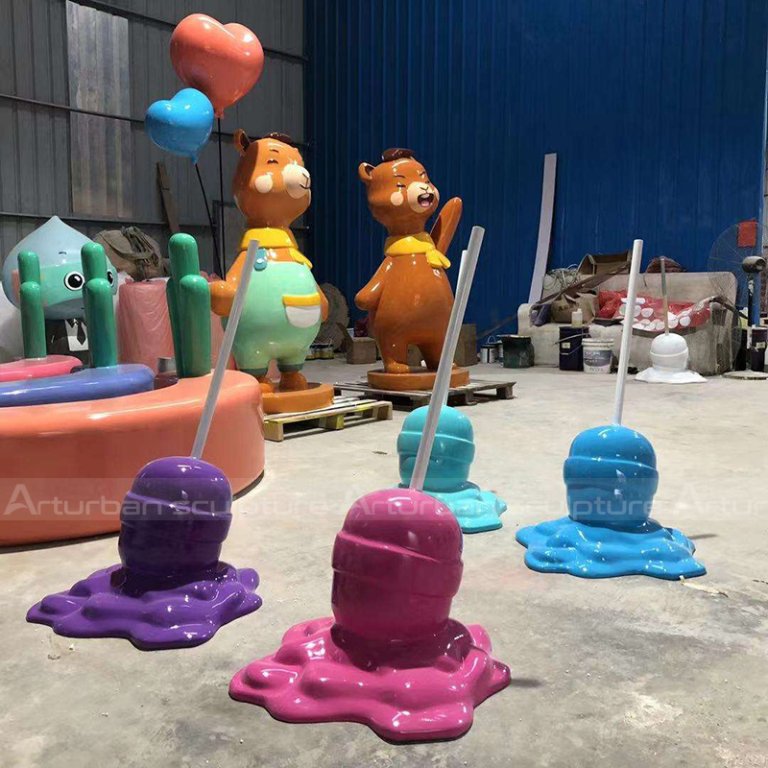 Melted Lollipop Sculpture