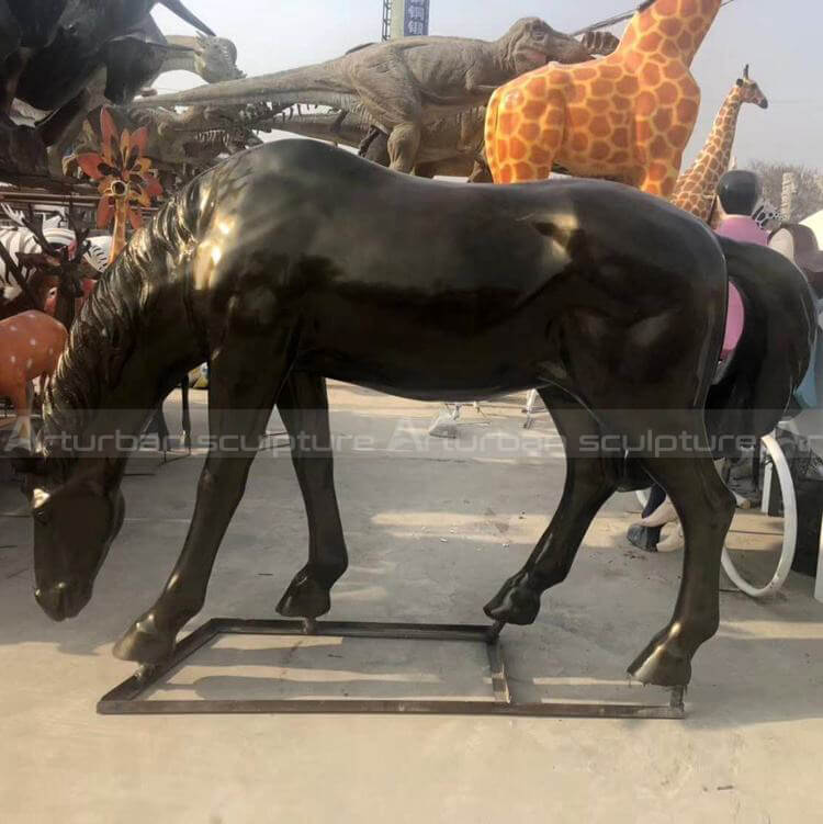 Black Stallion Statue