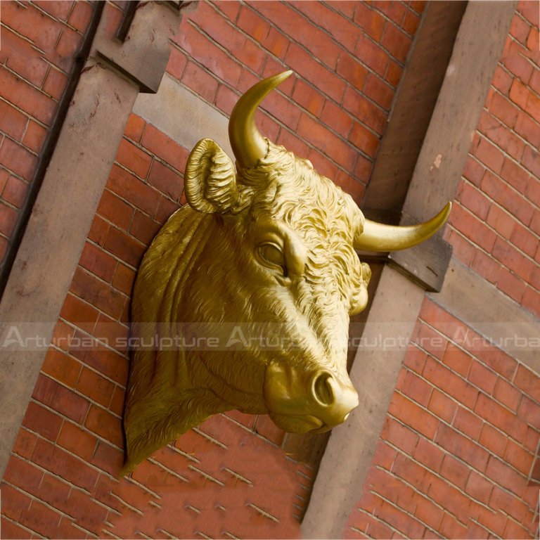 Bull Head Sculpture