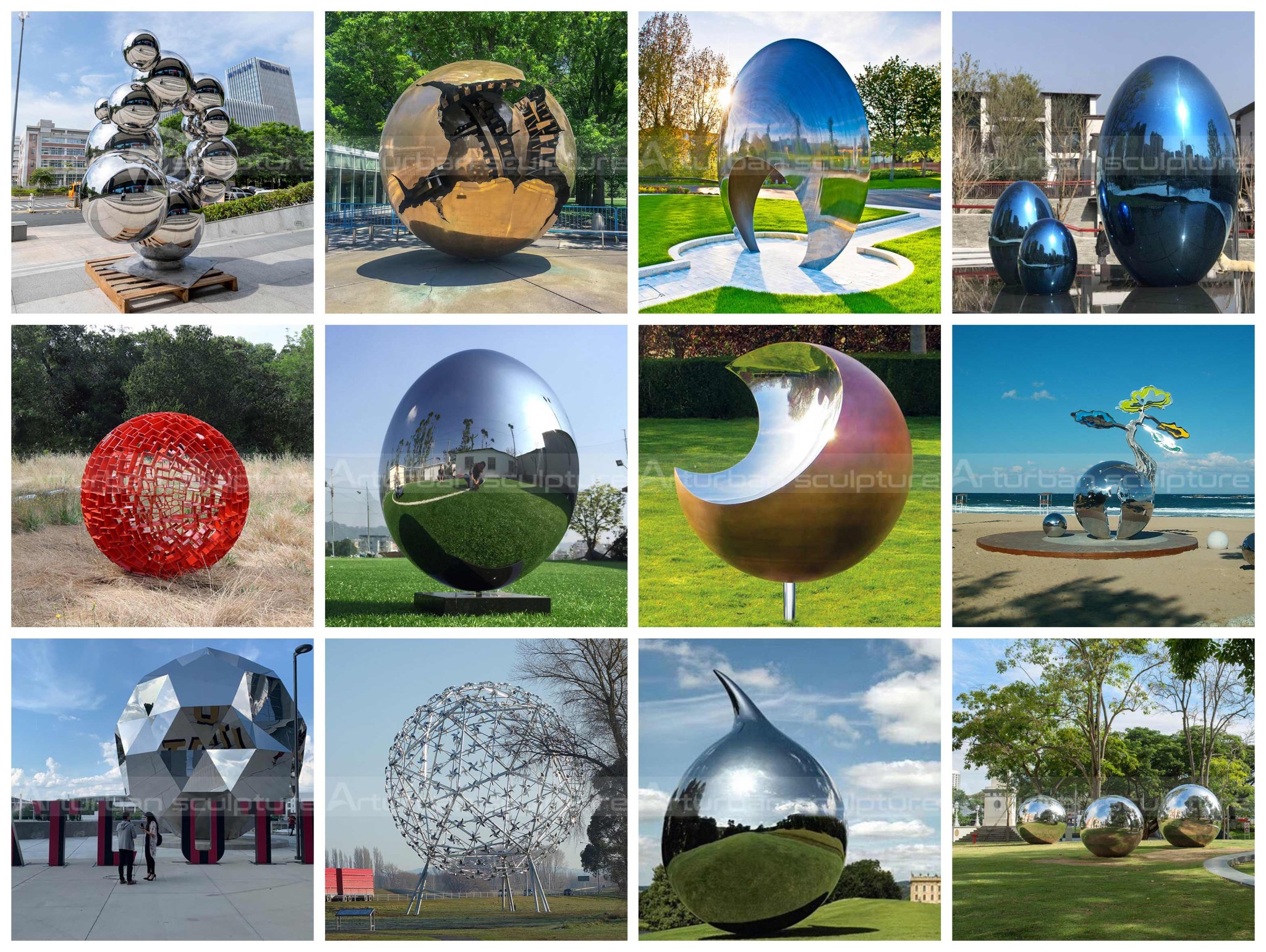 Metal Sphere Sculpture