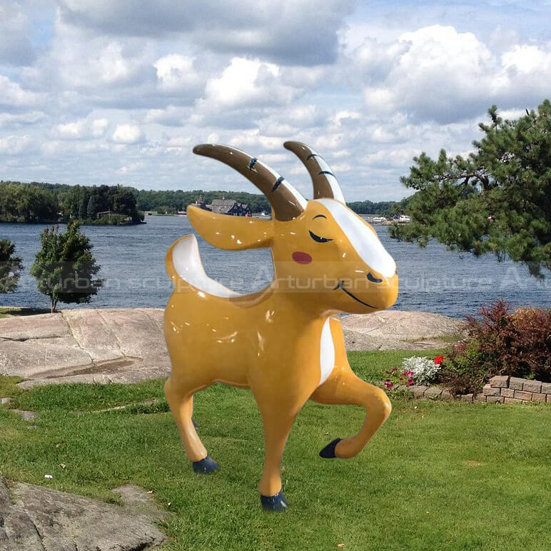 Resin Goat Statue