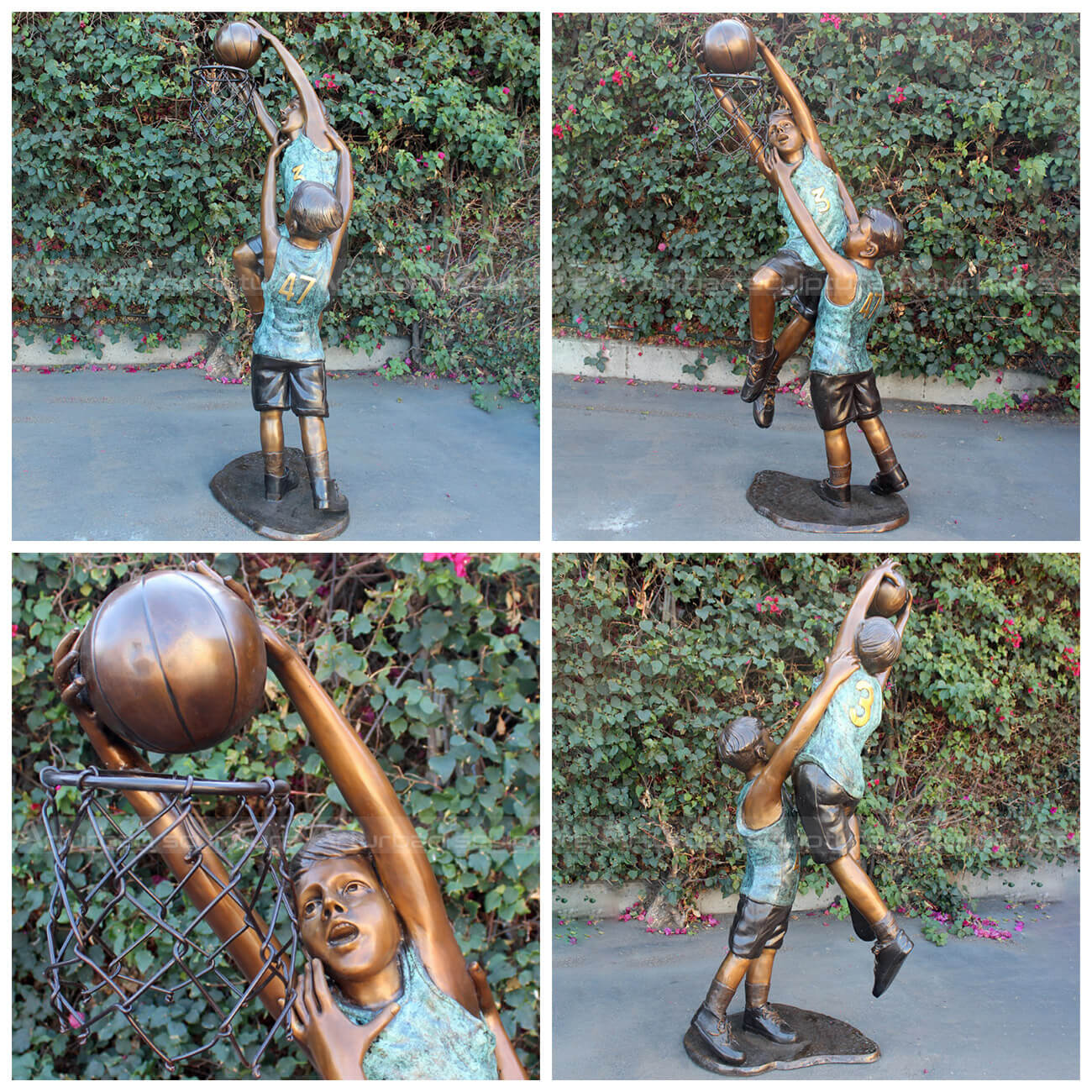 Basketball Playing Sculpture