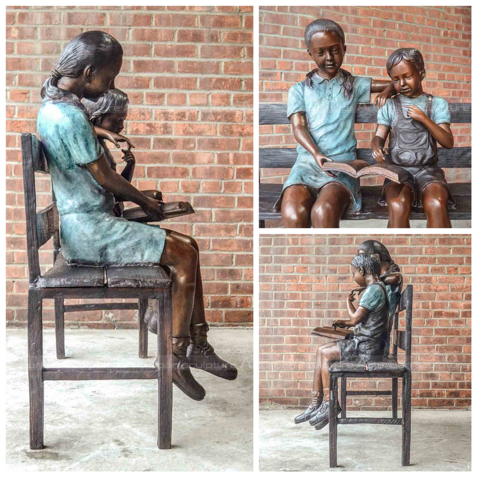 Reading Kid Statue