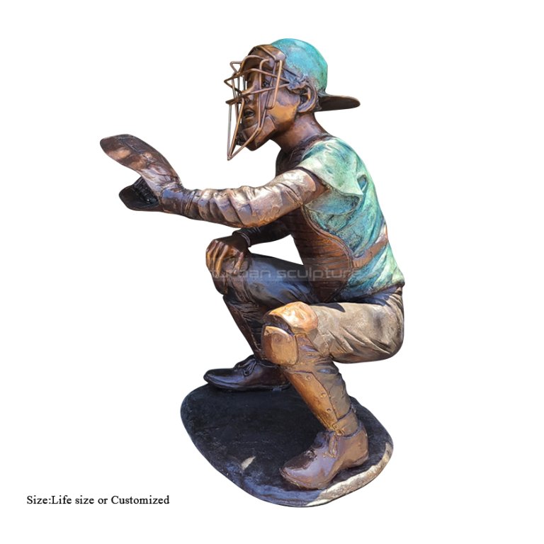 Catcher Boy Sculpture
