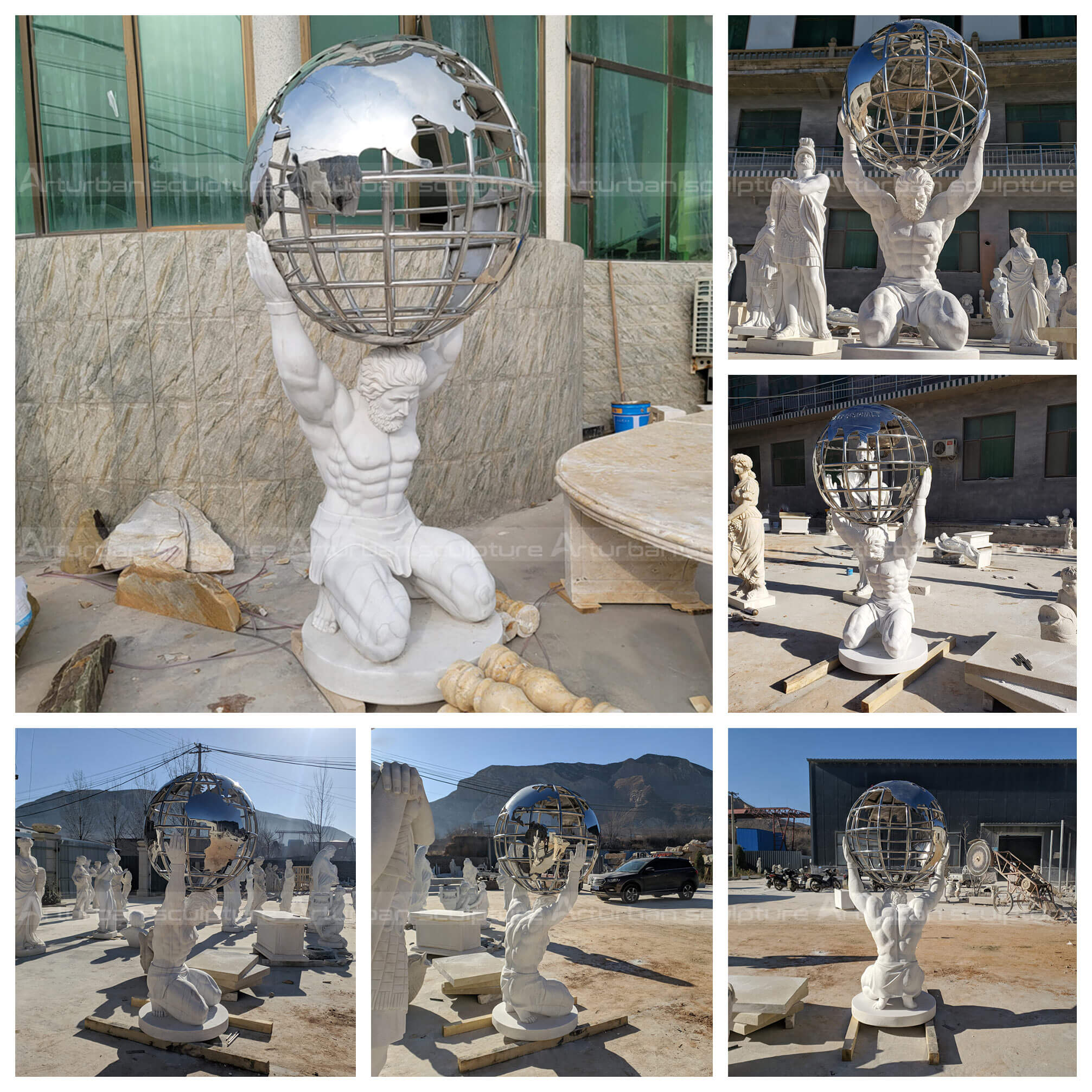 Atlas Holding The World Sculpture
