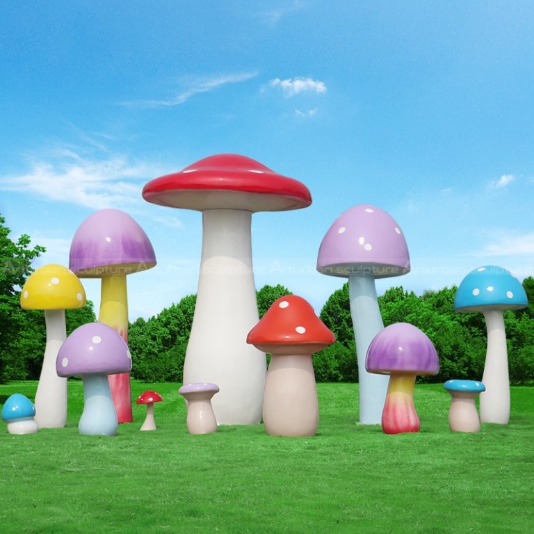 Outdoor Mushroom Statues