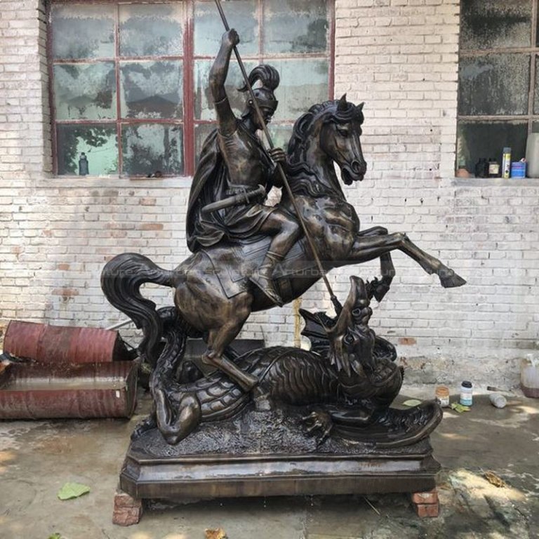 St George and Dragon Statue