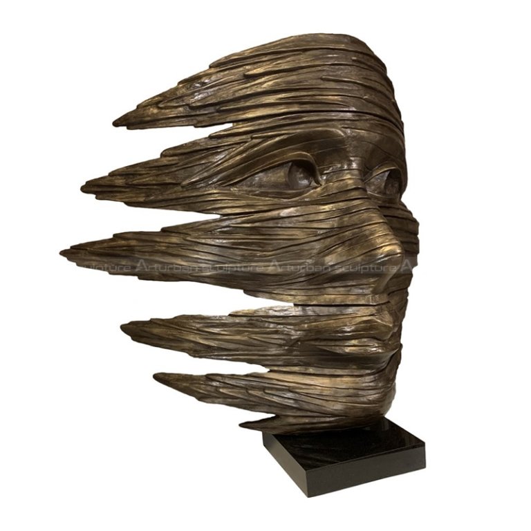 Abstract Face Statue