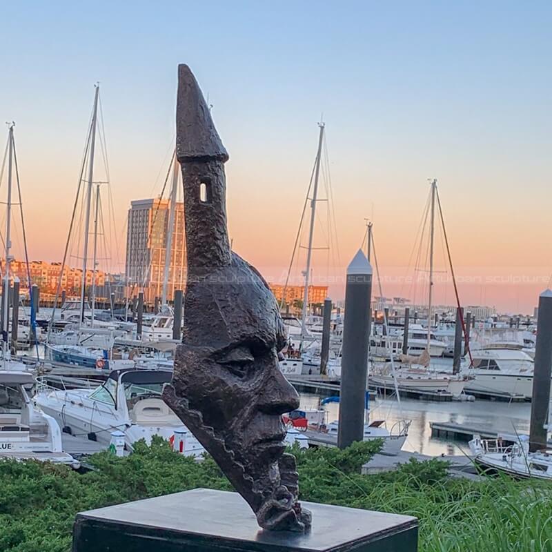 Man Face Statue