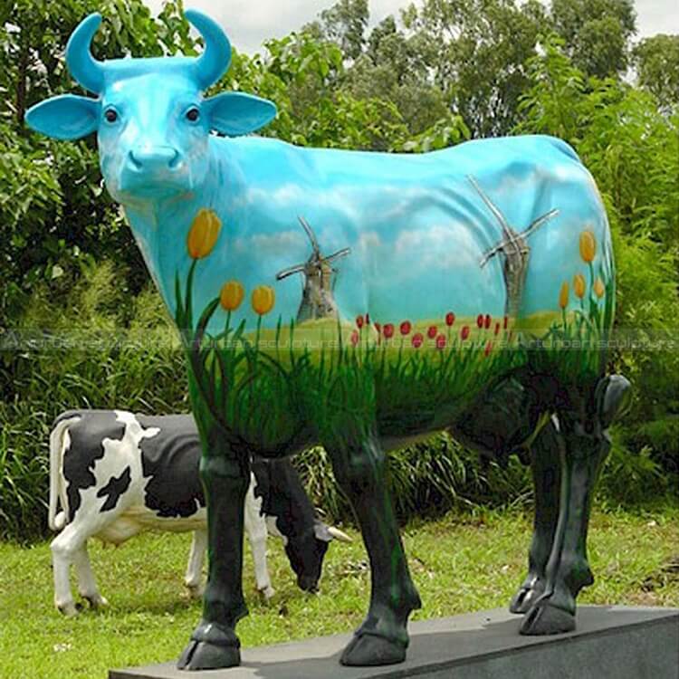 Painted Cow Sculptures