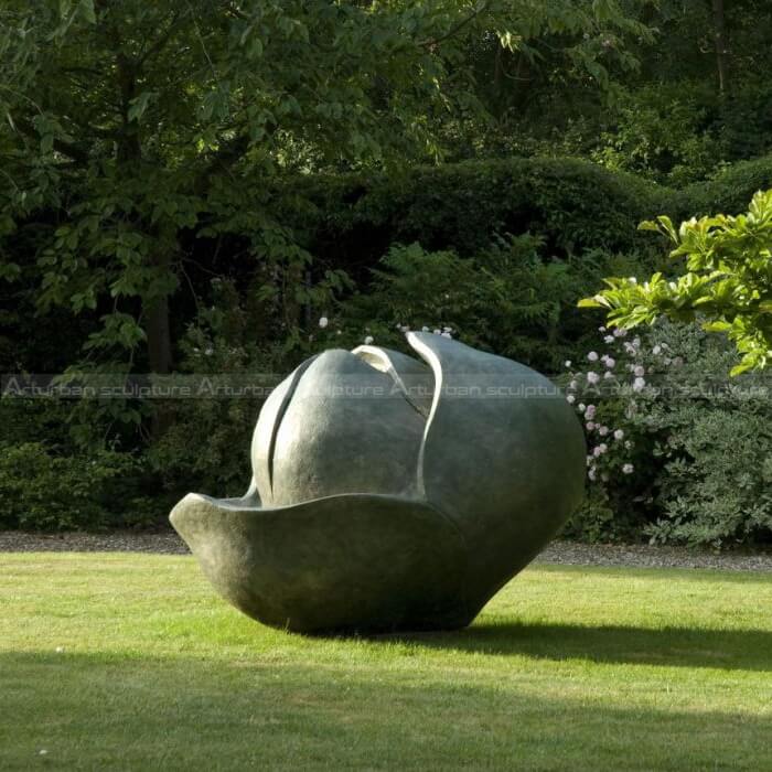 Bronze Flower Sculpture