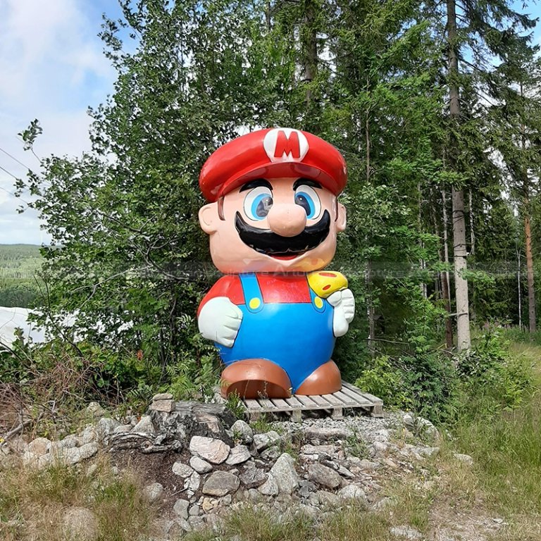 Mario Garden Statue