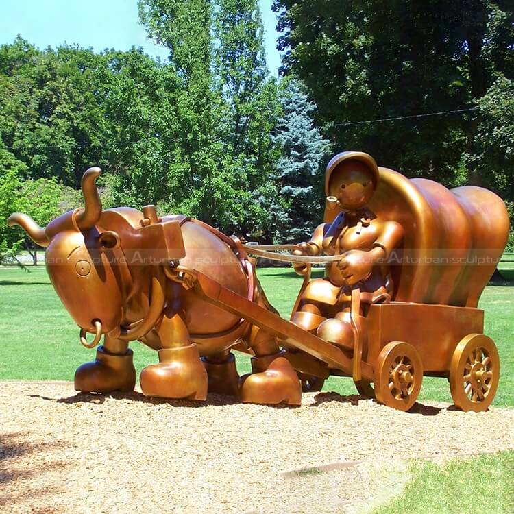 Covered Wagon Statue