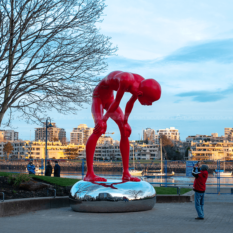 Red Boy Statue Vancouver
