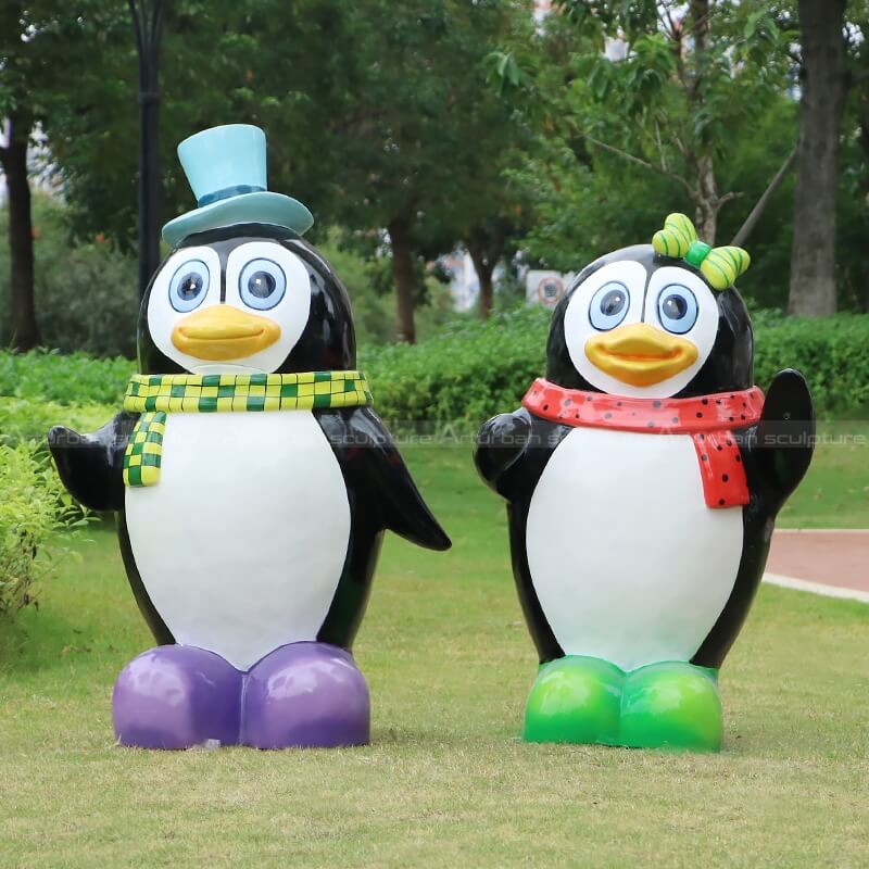 Outdoor Penguin Statue