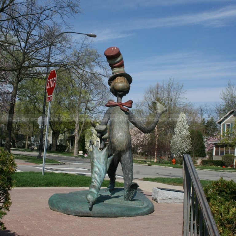 Cartoon Cat Sculpture