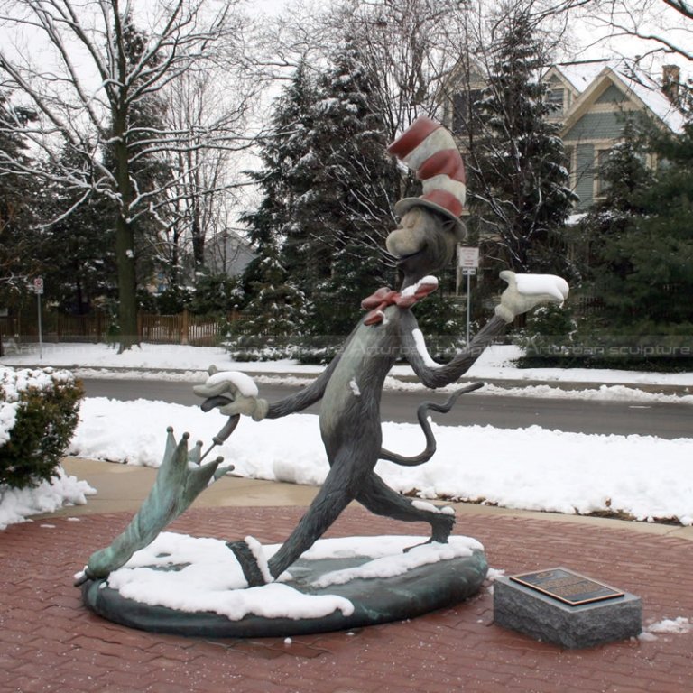 Cartoon Cat Sculpture