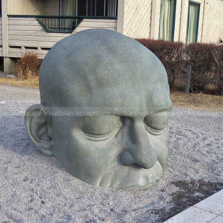 Large Head Sculpture