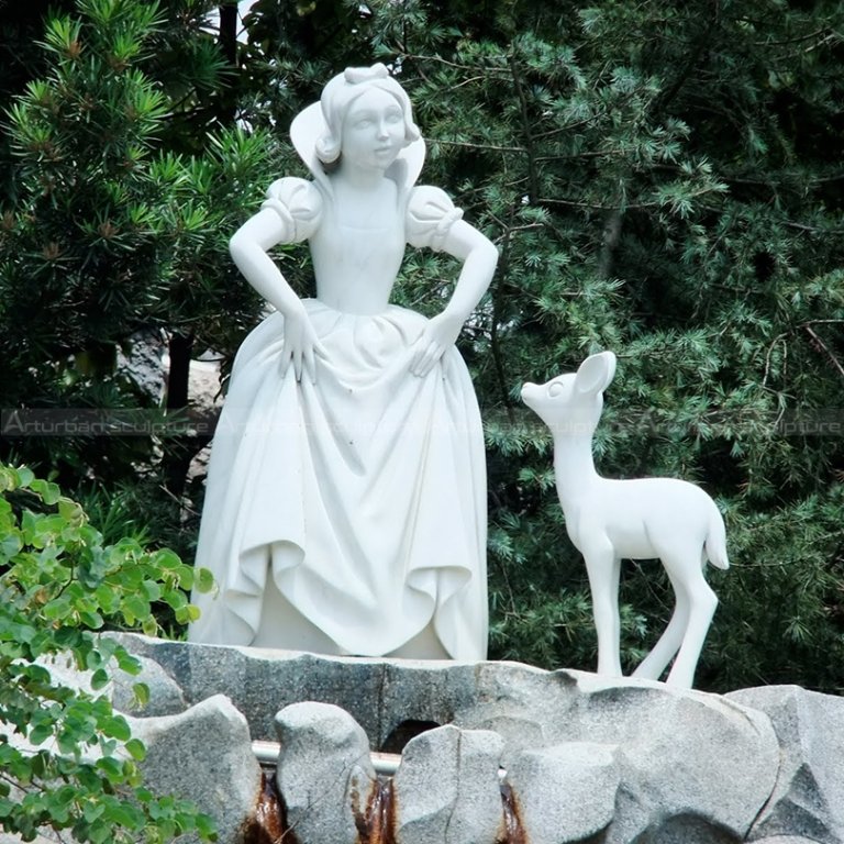 Snow White and The Seven Dwarfs Garden Statues
