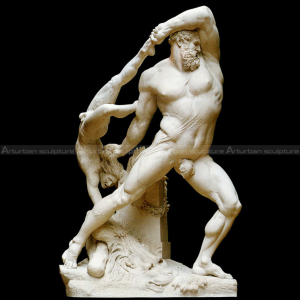 Hercules Throwing Lichas Sculpture