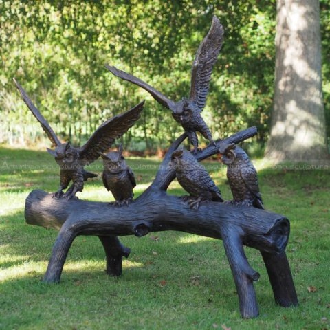 Large Garden Owl Statue