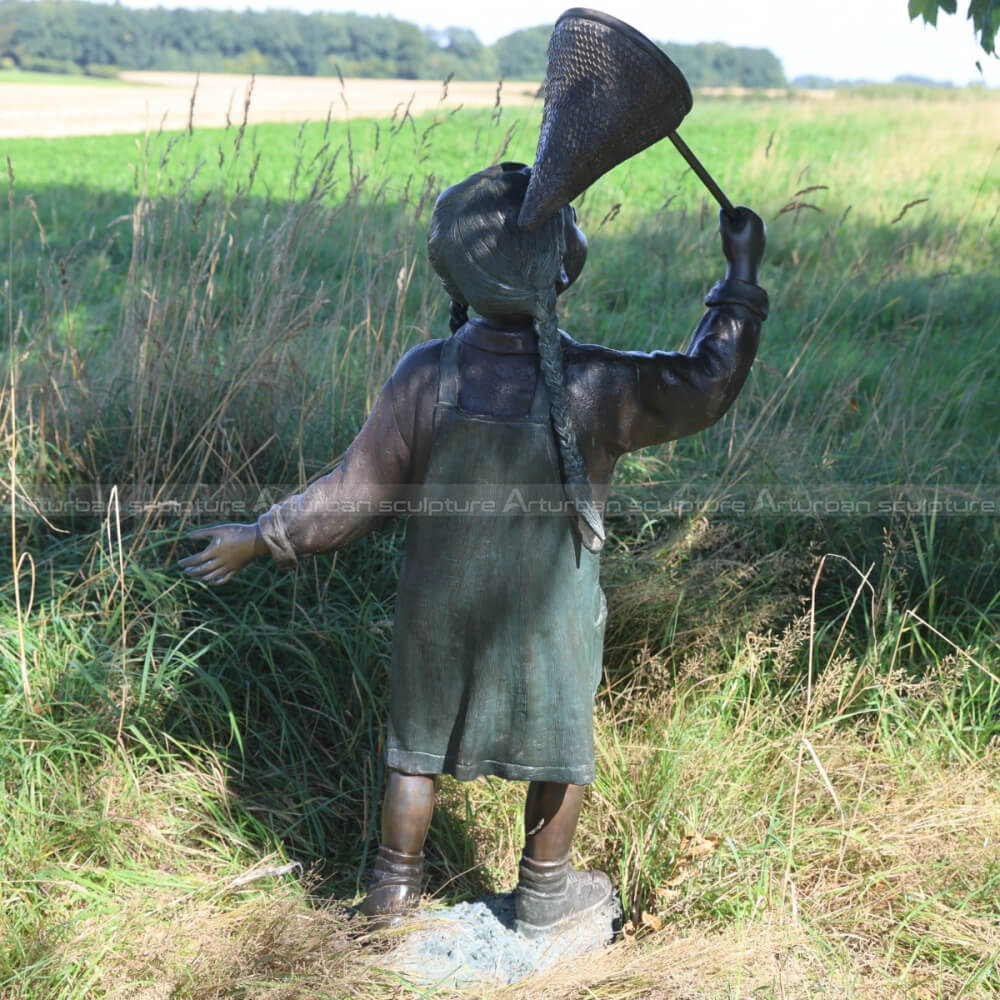 Life Size Bronze Girl Statue