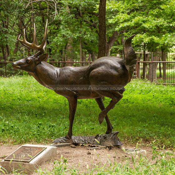 Whitetail Deer Statue at Sophie Peters blog