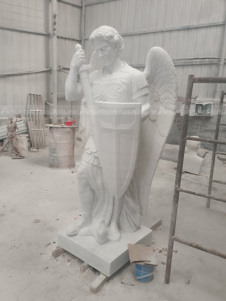 St Michael Marble Statue
