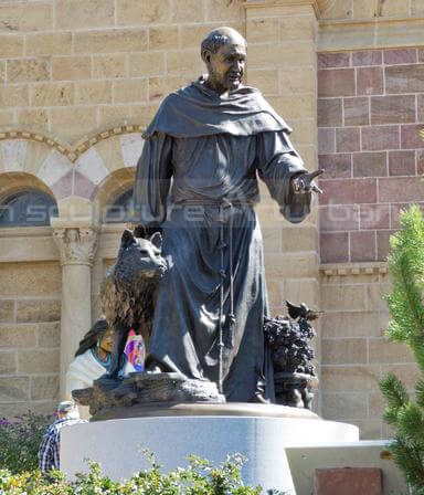 St Francis And The Wolf Statue