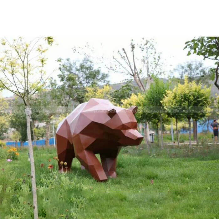 Modern Bear Sculpture