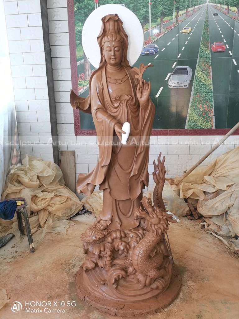 bronze kwan yin sculpture - Arturban Statue