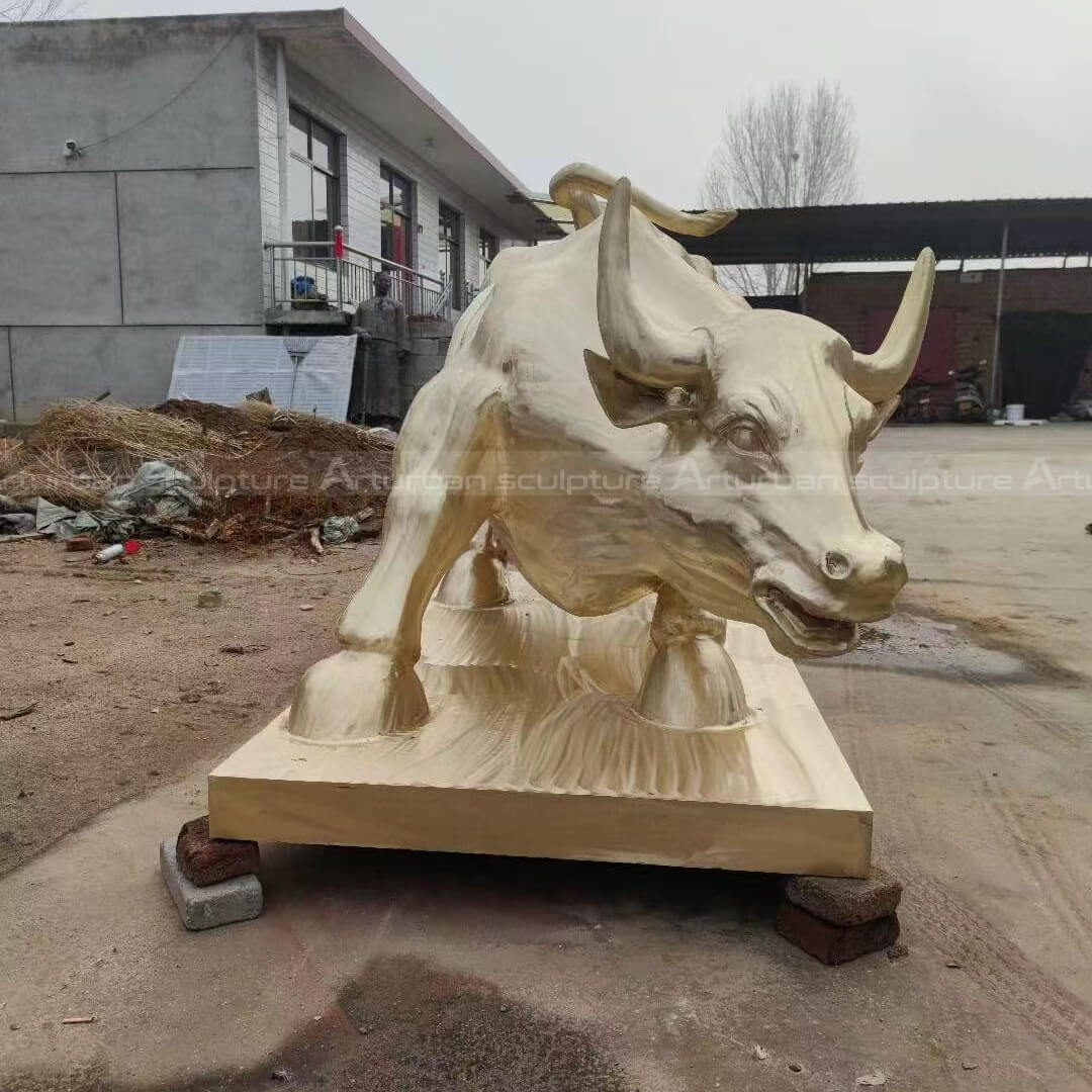 Brass Bull Statue